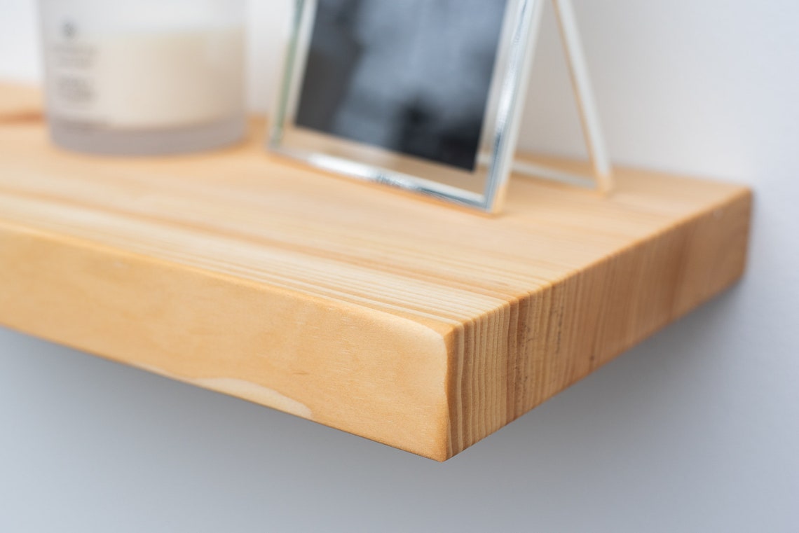 White Pine Floating Shelf Open Kitchen Living Room Shelves - Etsy