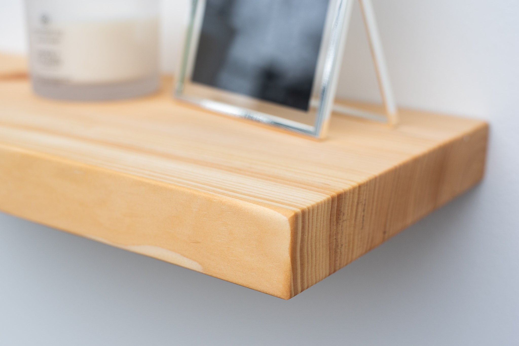 White Pine Floating Shelf Open Kitchen Living Room Shelves - Etsy