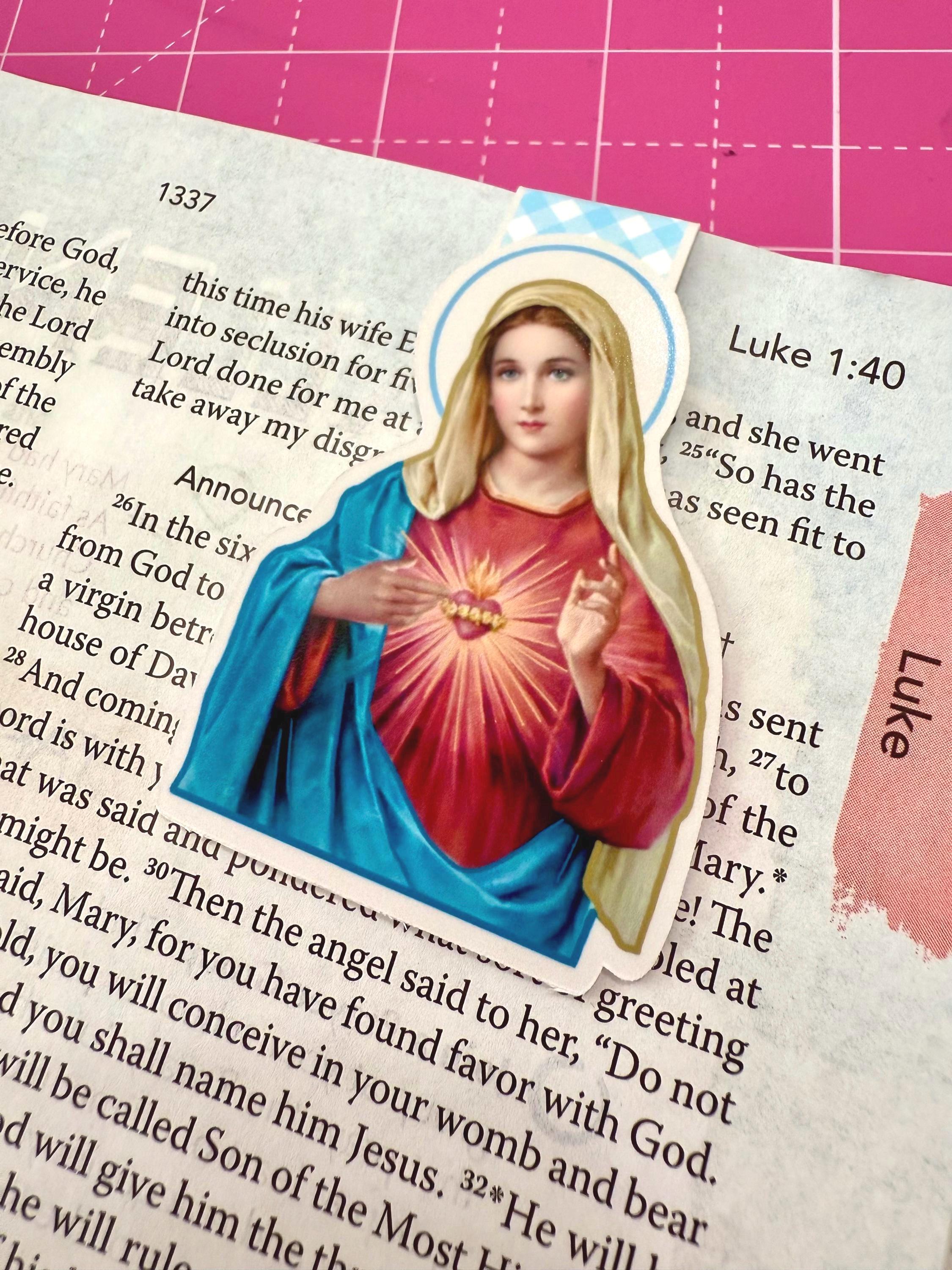 Immaculate Heart of Mary Magnetic Bookmark - Etsy