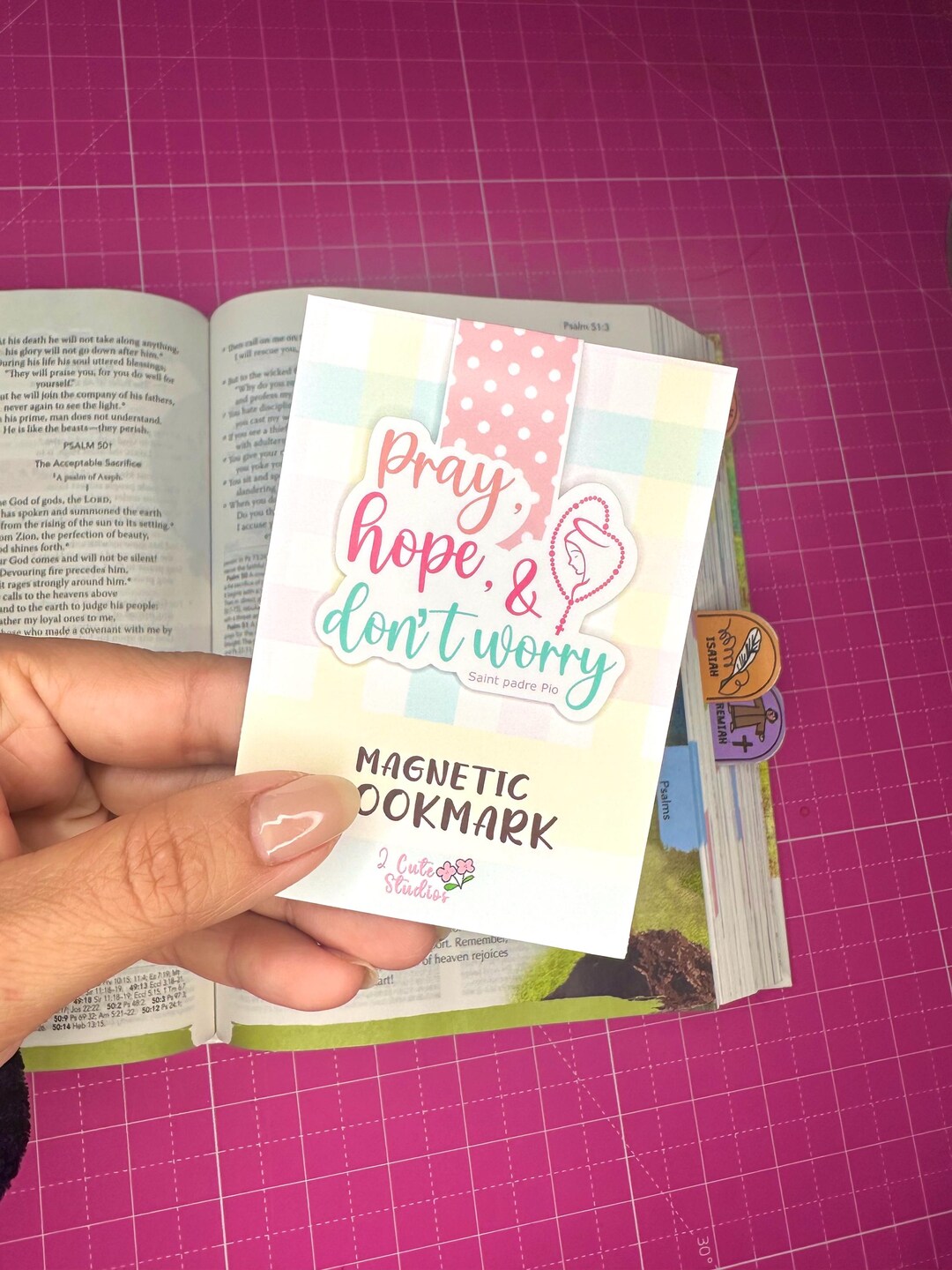 Magnetic Bookmark Pray Hope and Dont Worry Magnetic Bookmark Cute ...