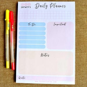 Daily Planner Notepad Notes Key Words Quotes Daily Memo Pad for Gift - Etsy