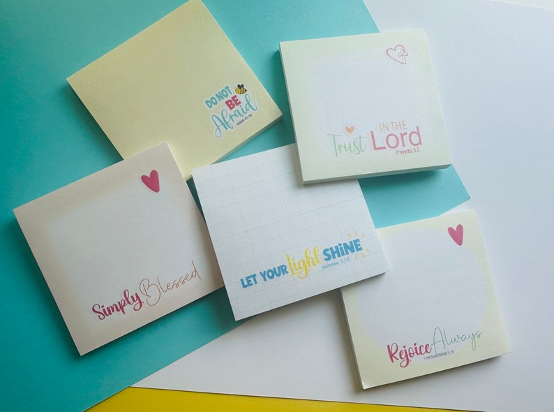 Cute Sticky Note Office Supplies Post It Cute Trust in the Lord ...
