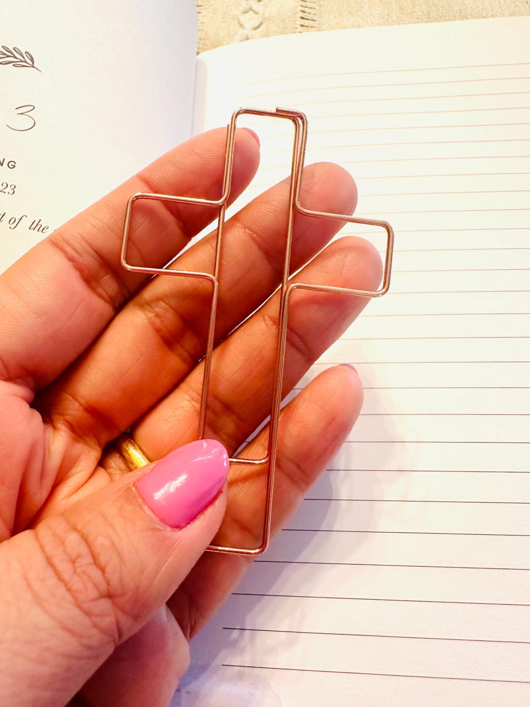 Cross Paperclip Bookmark Large Jumbo Size - Etsy
