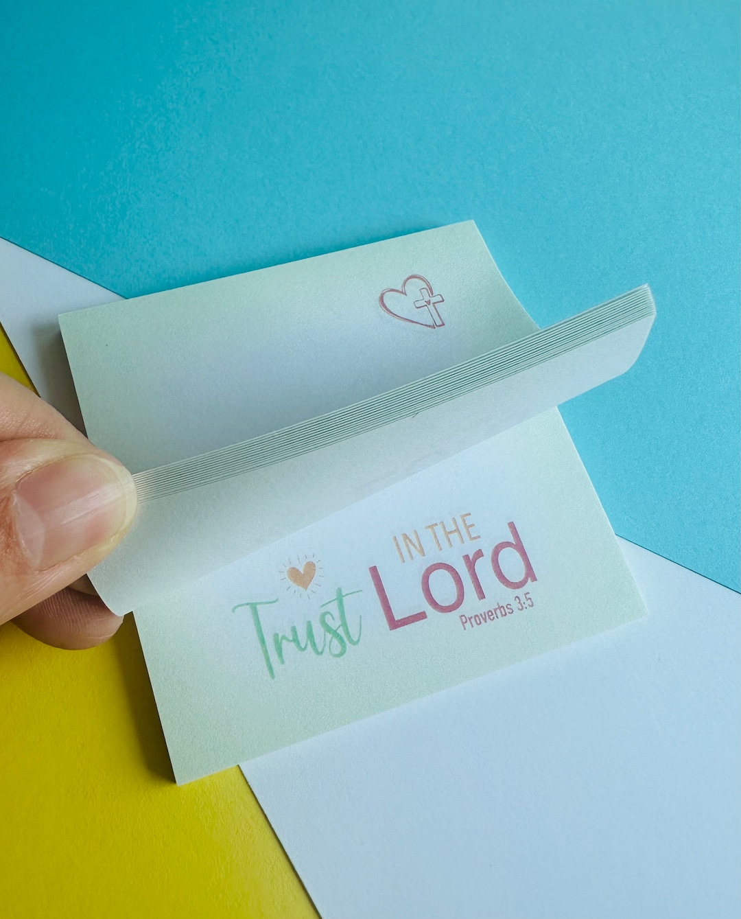 Cute Sticky Note Office Supplies Post It Cute Trust in the Lord ...