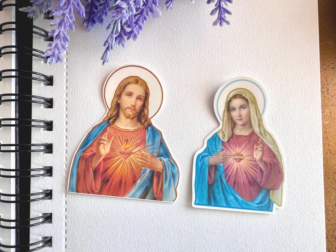 Sacred Heart Sticker Die Cut Sticker Water Bottle Cute Stickers for ...