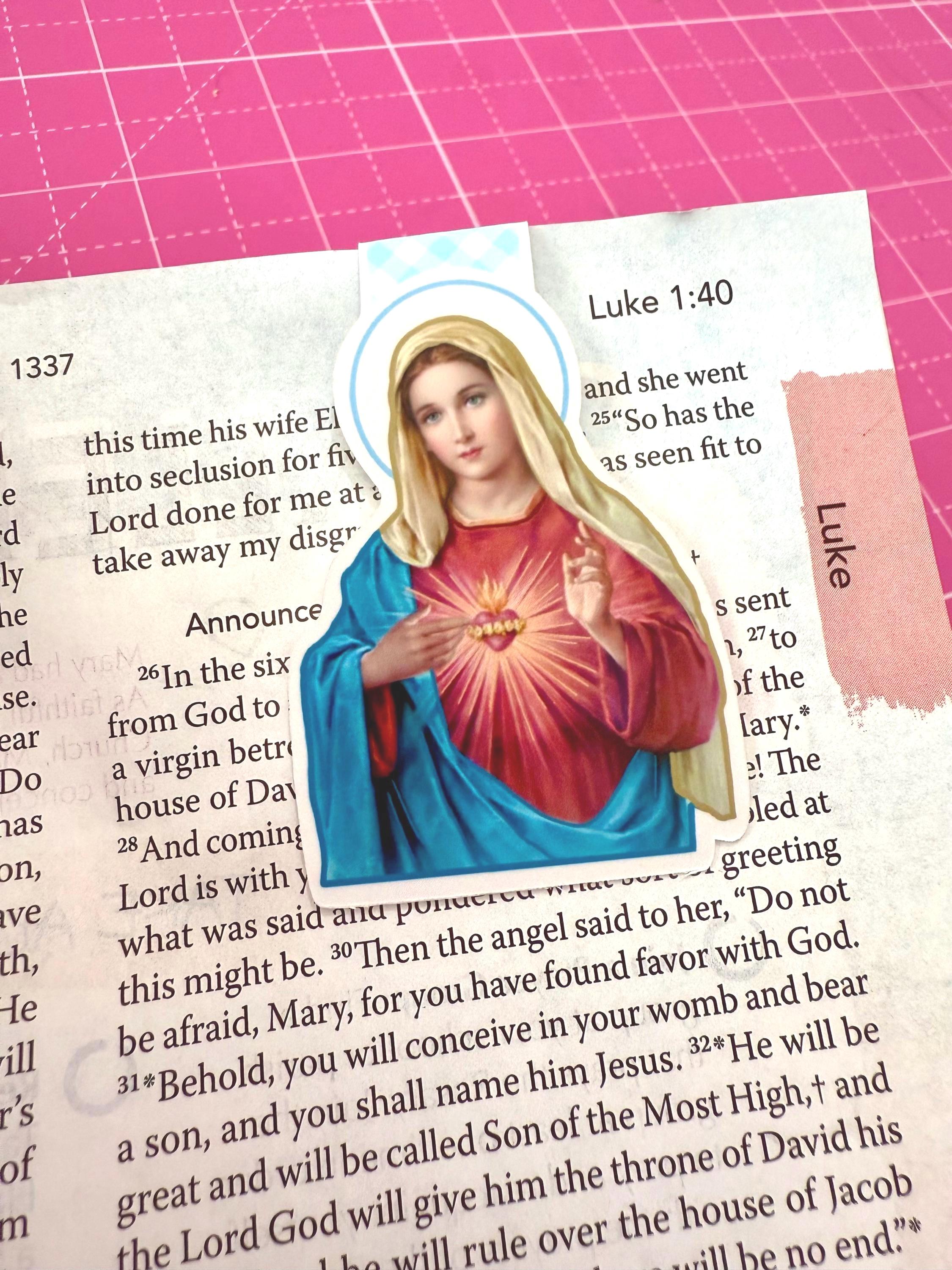 Immaculate Heart of Mary Magnetic Bookmark - Etsy