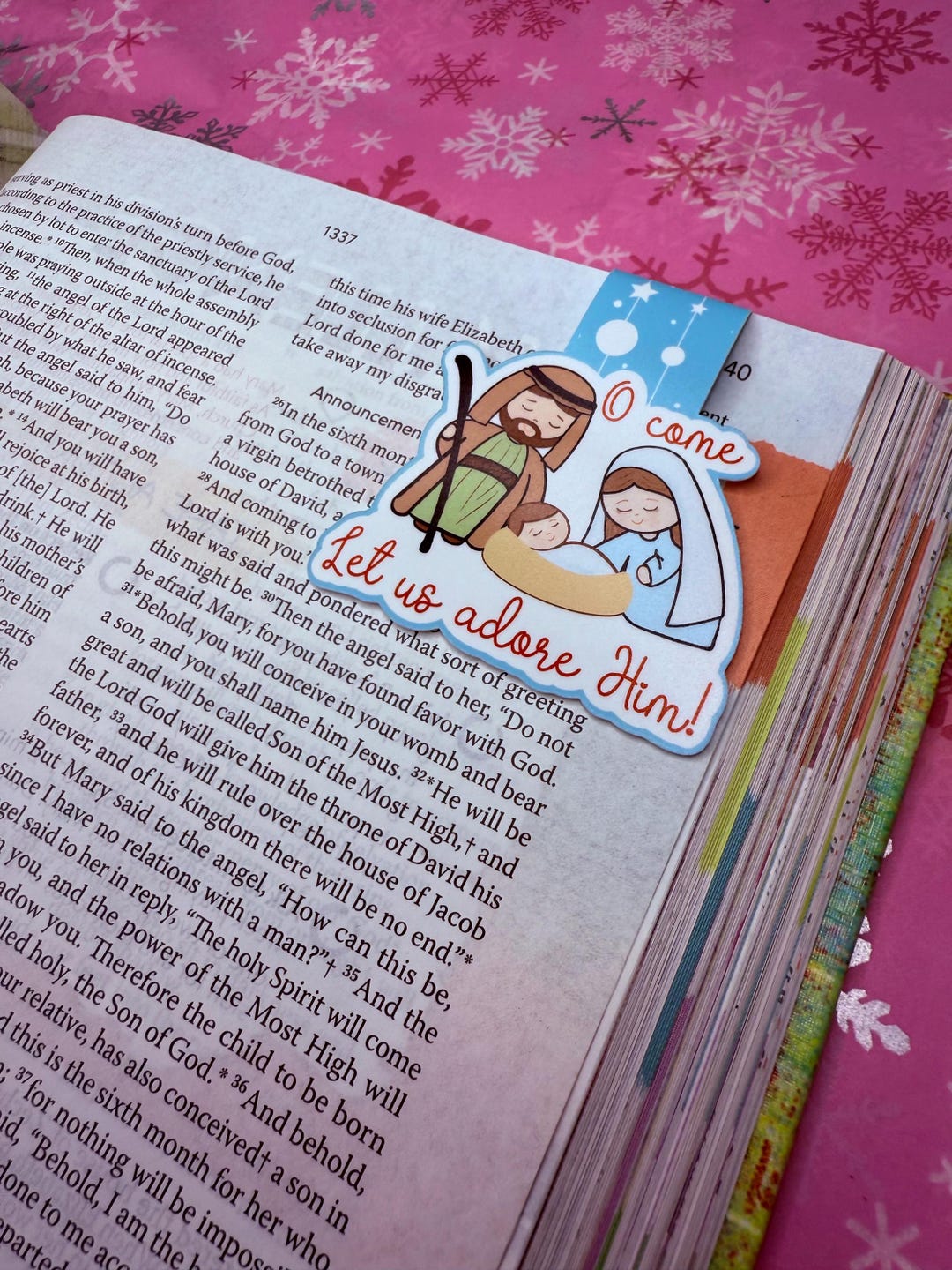 Magnetic Bookmark Nativity Christmas Magnetic Bookmark Magnetic ...