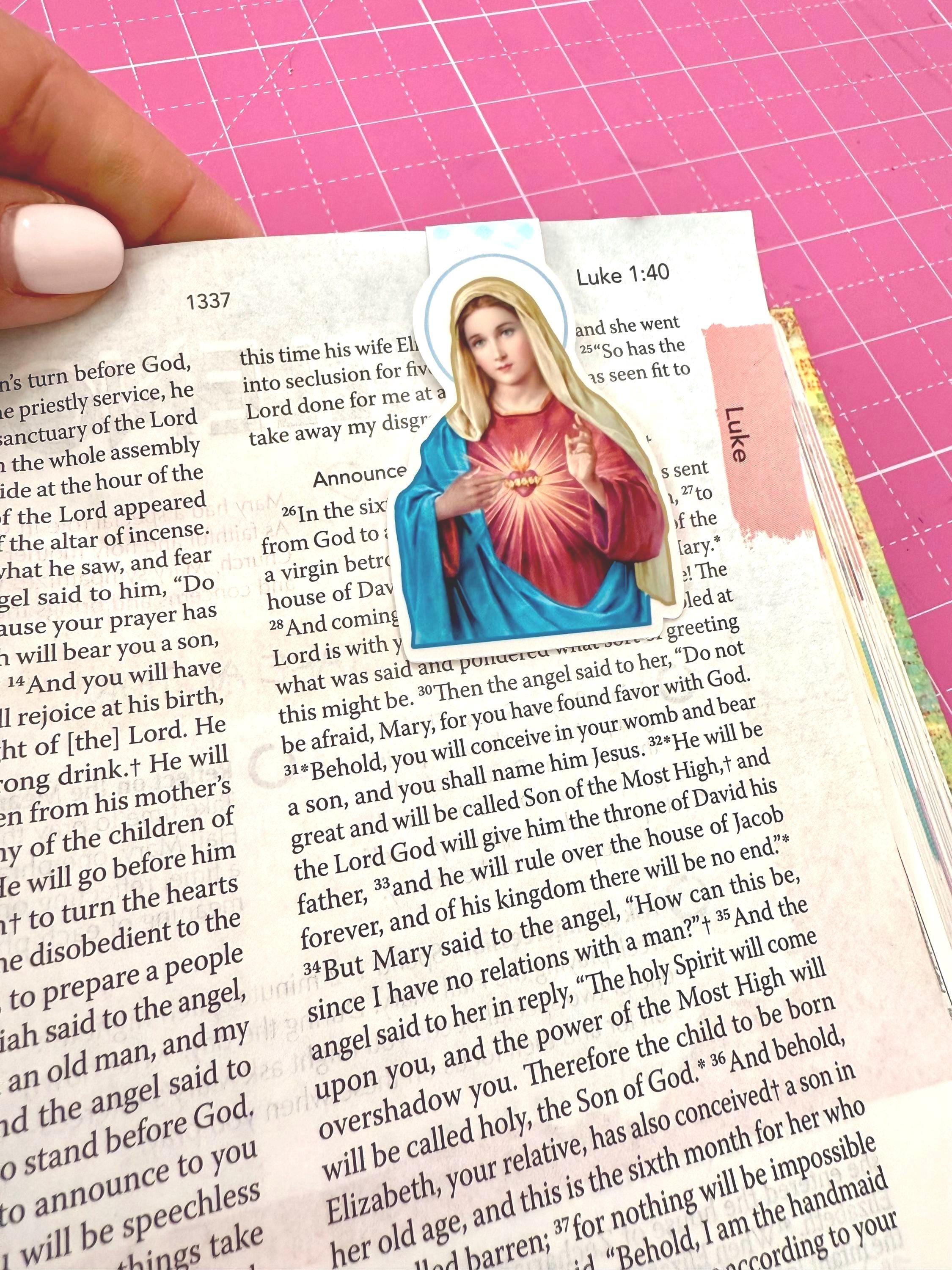 Immaculate Heart of Mary Magnetic Bookmark - Etsy