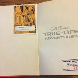 1959 Vintage Walt Disney‘s True-life Adventures – Golden Press Books - Etsy