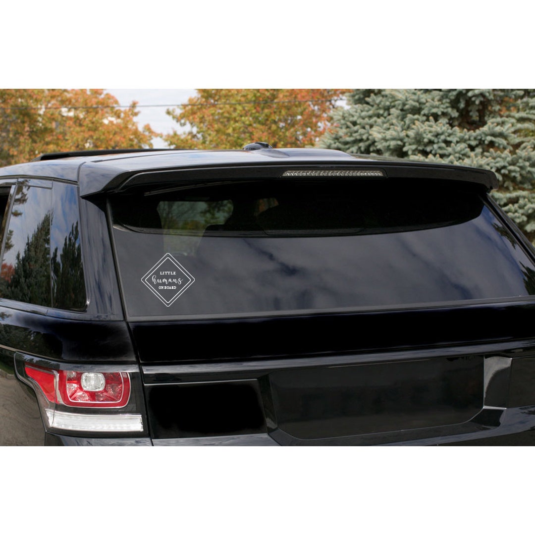 Little Humans on Board Car Decal - Etsy