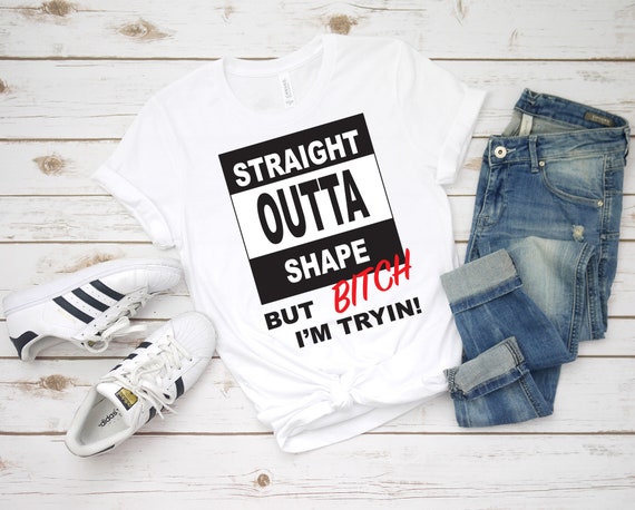 Straight Outta Shape SVG - Etsy