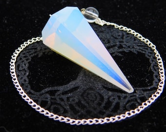 Opalite Pendulum Pendant Healing Point Approx 40x18mm With - Etsy