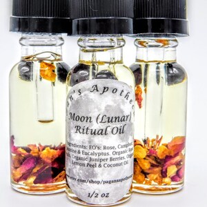 Moon Ritual Oil, Spell Oil, Lunar Ritual Oil - Etsy