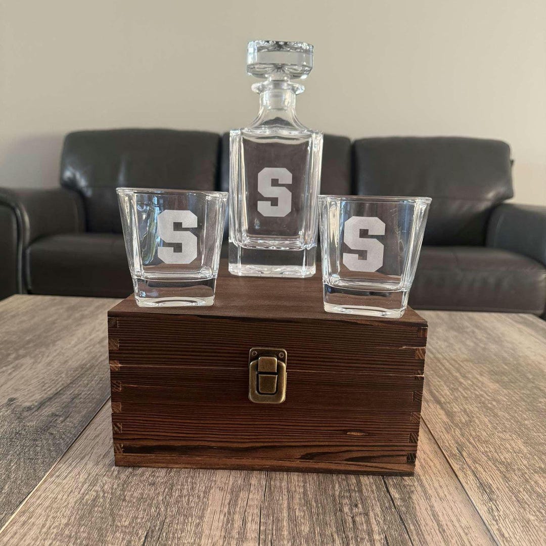 Spartans Bar Set Spartans Decanter Spartans Whiskey Glass Spartans Gift ...