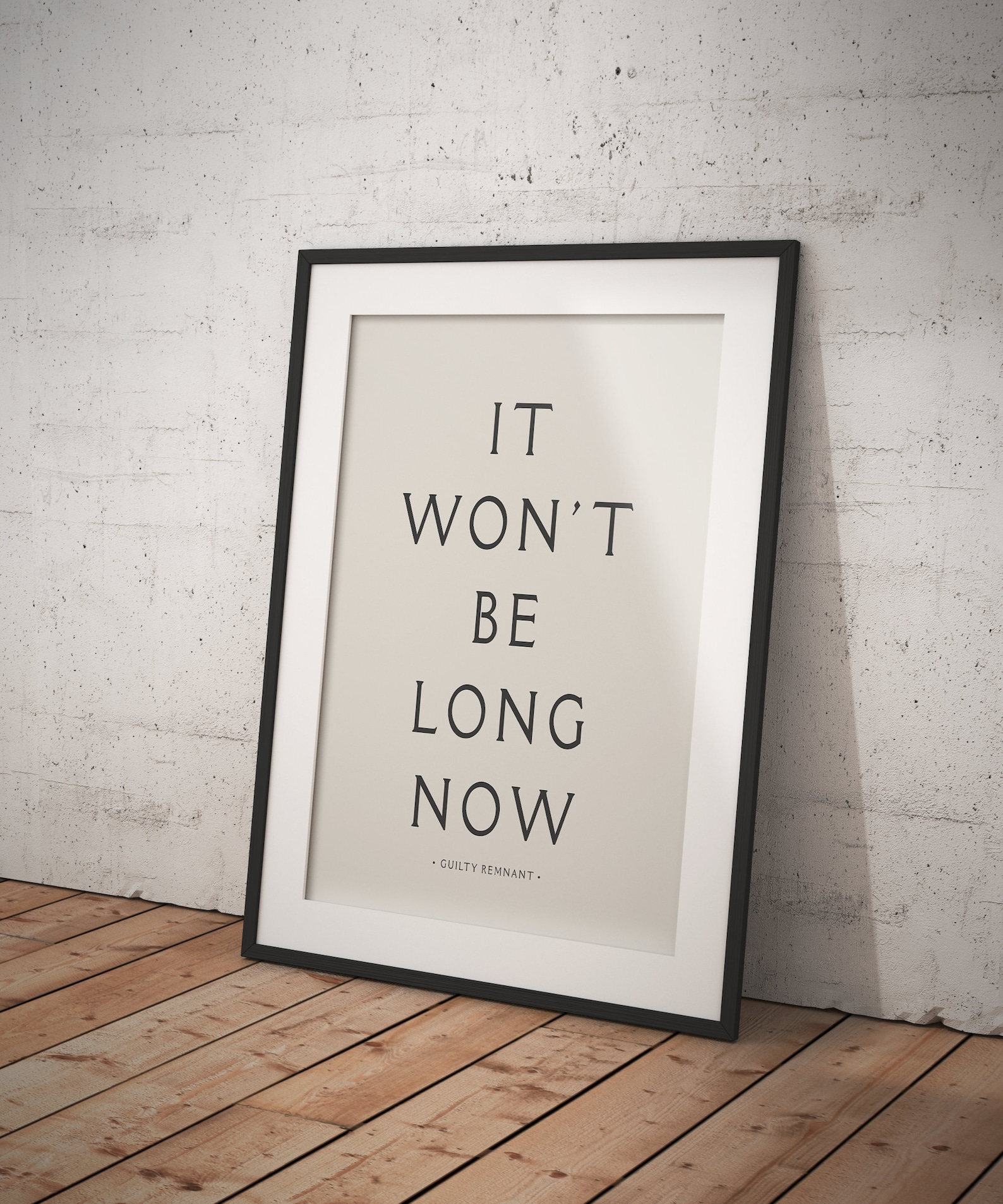 The Leftovers - It Won't Be Long Now - Poster Wall Art Print - Etsy