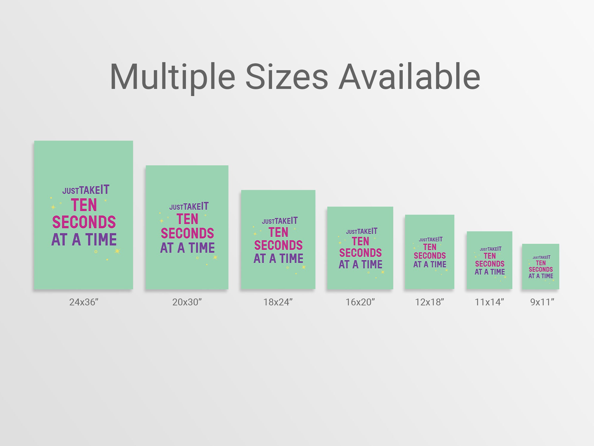 Kimmy Schmidt Ten Seconds at a Time Poster Wall Art Print - Etsy