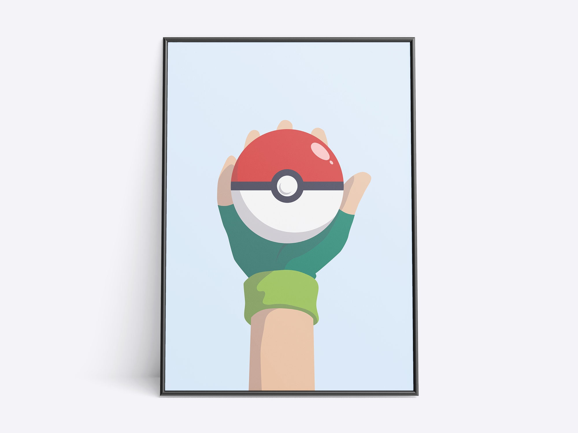 Poké Ball in Ash's Hand Gotta Catch Em All Poster Wall - Etsy