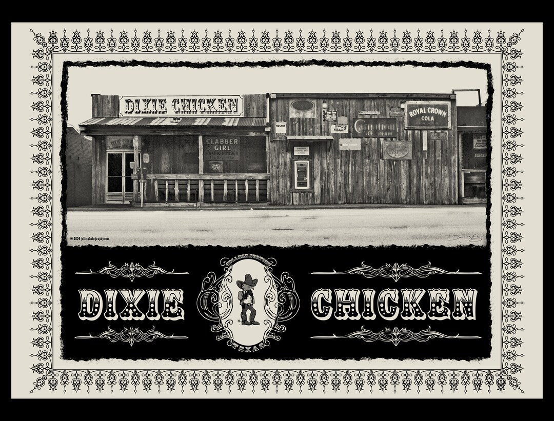 Vintage Dixie Chicken Poster / Print / Texas A&M Aggies / College ...