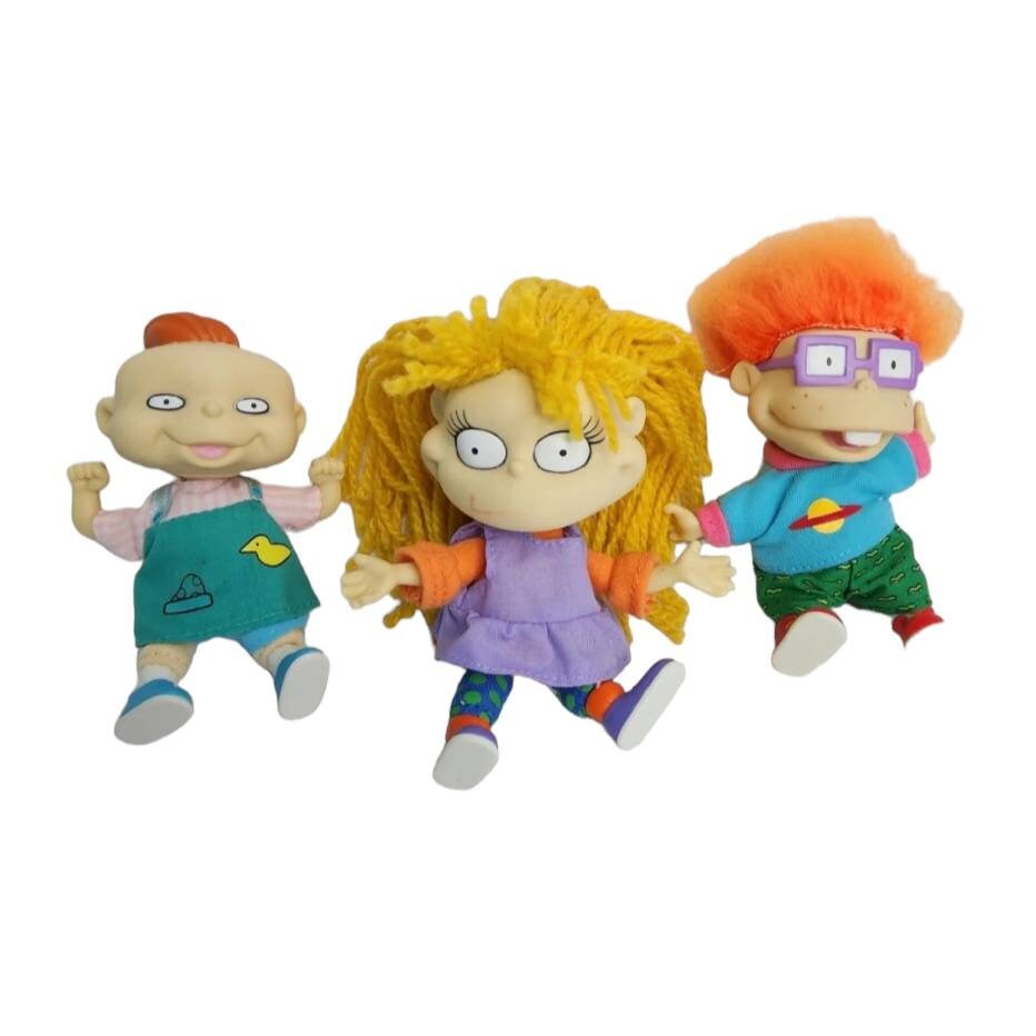 Vintage 1990s the Rugrats Mini 4" Plush Doll Figurine Toys Angelica ...