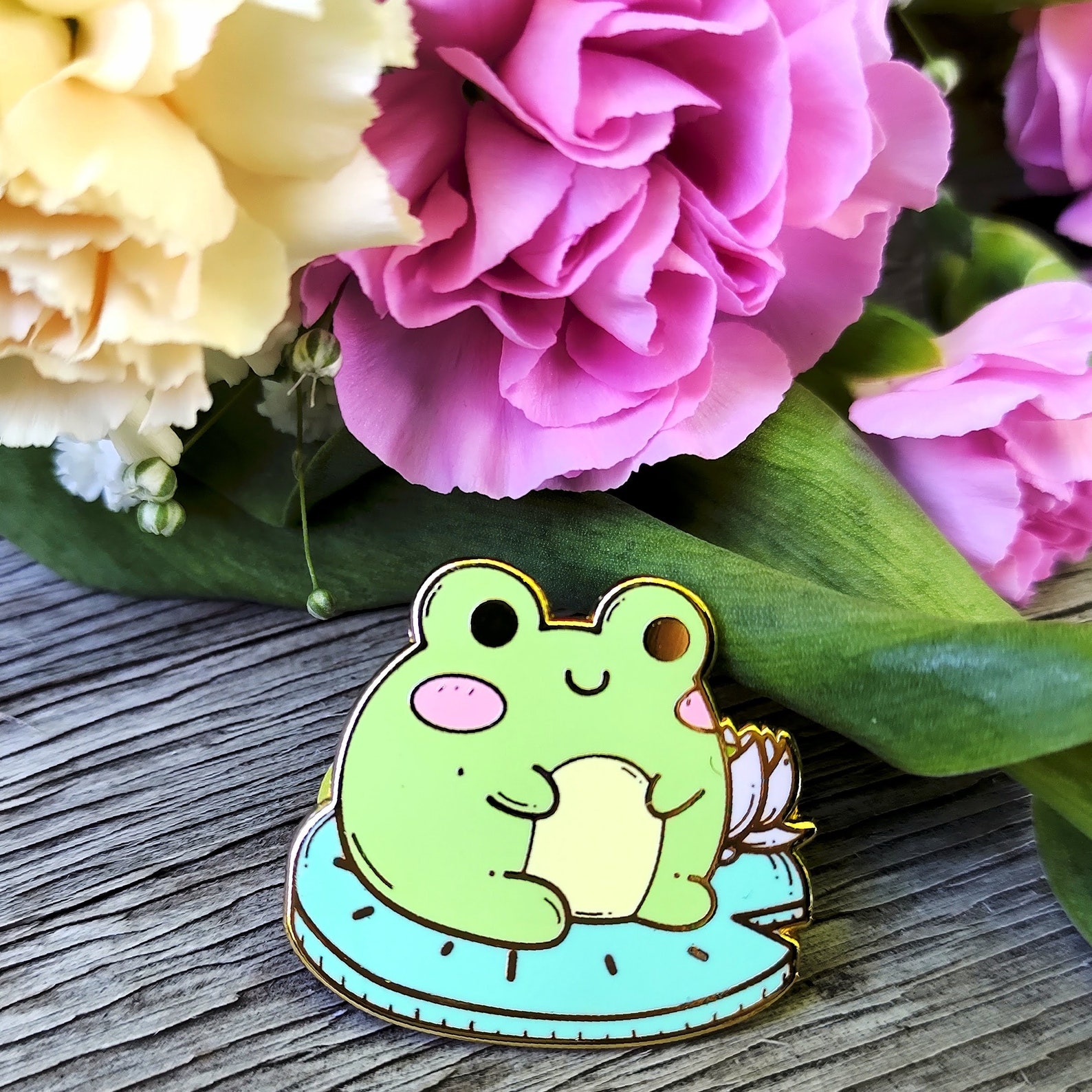 Froggy Frand Hard Enamel Pin Frog Enamel Pin | Etsy