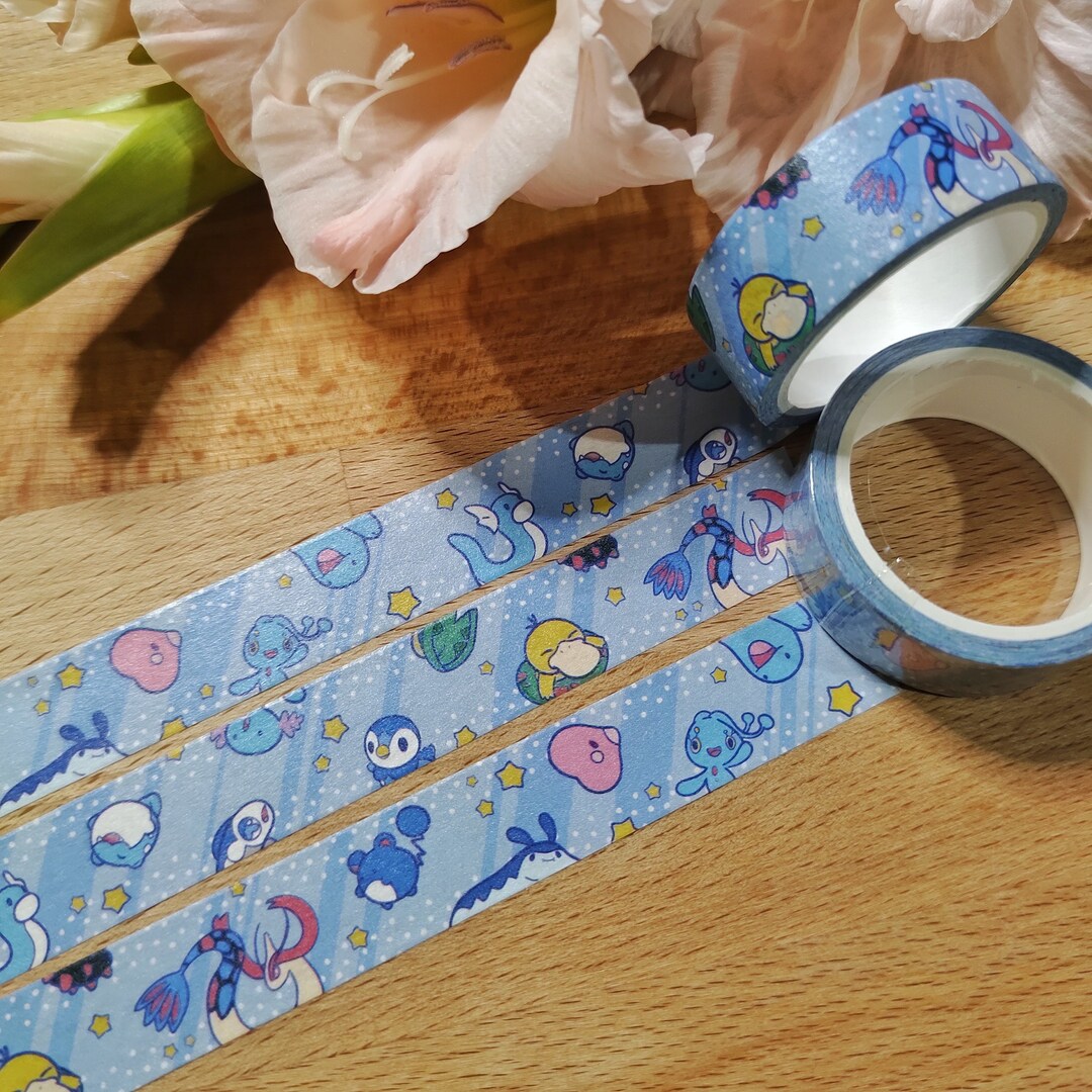 Beachside Pals Pokemon Washi Tape 5m - Etsy