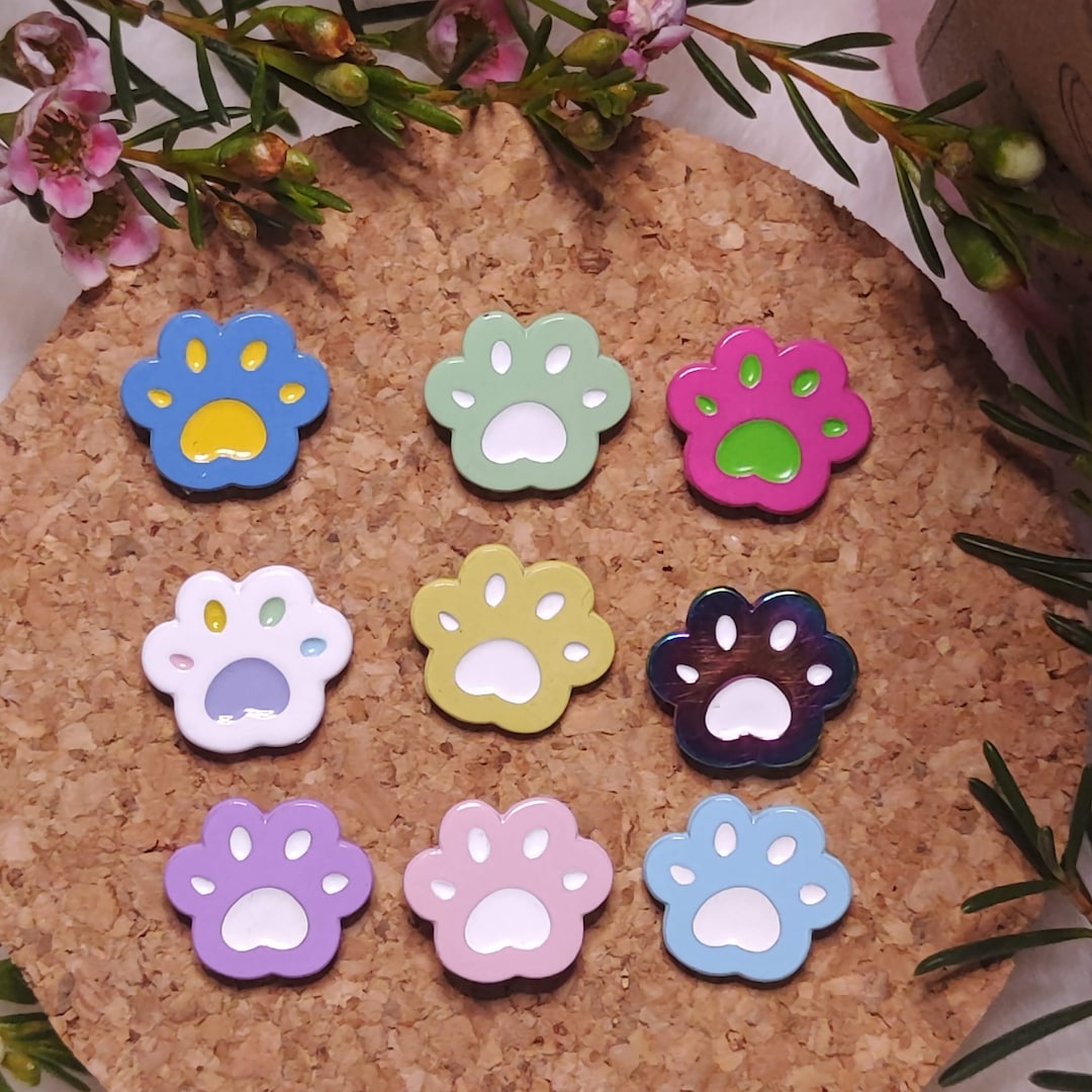 Mini Paws - 0.5in Filler Enamel Pins - Etsy