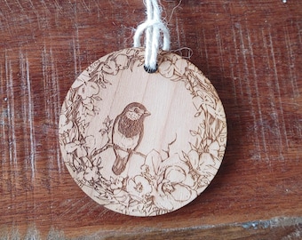 Glittered Partridge in a Pear Tree Printed and Cut Wood Ornament - Etsy