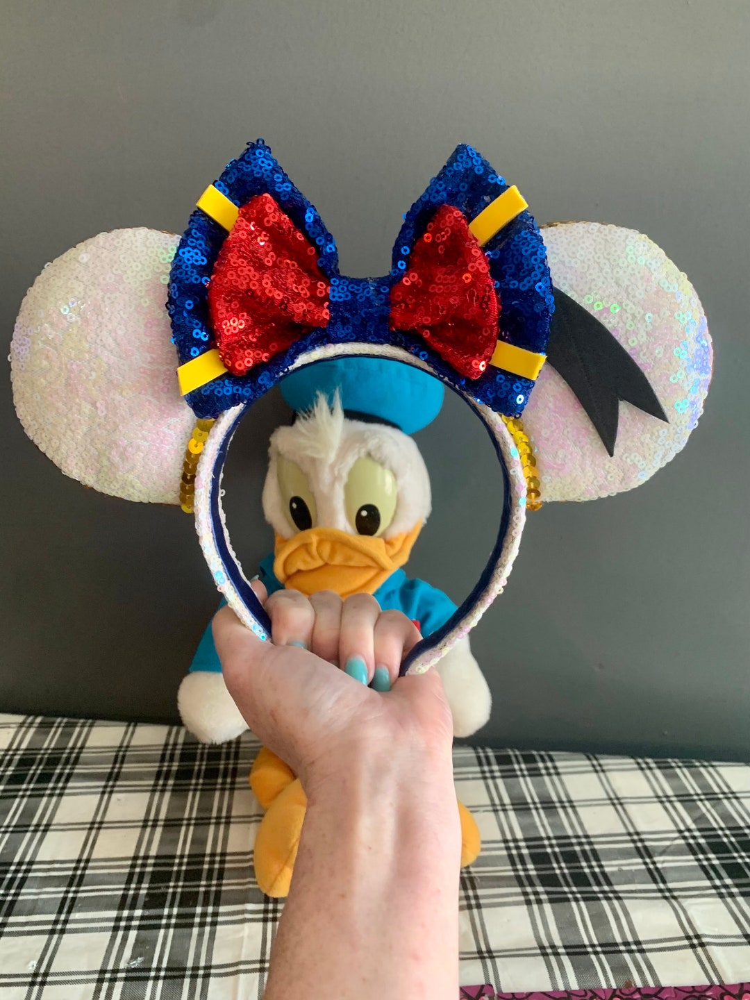 Donald Duck Ears - Etsy