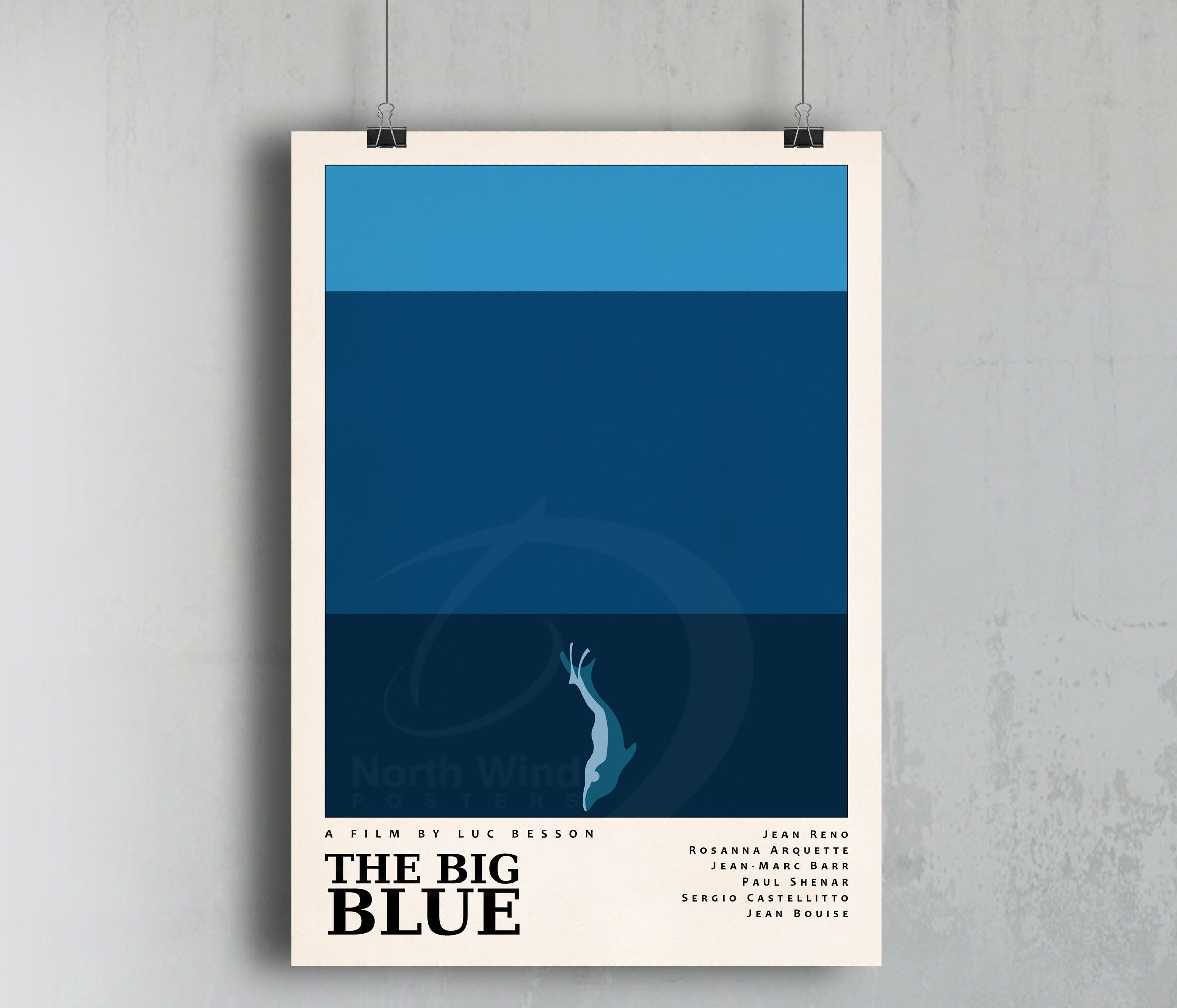 The Big Blue, Le Grand Bleu, Alternative Movie Poster, Inspired by Luc ...