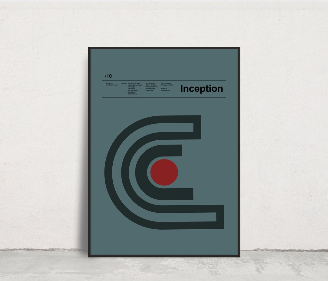 Inception Alternative Movie Poster Inspired by Christopher Nolan Film ...
