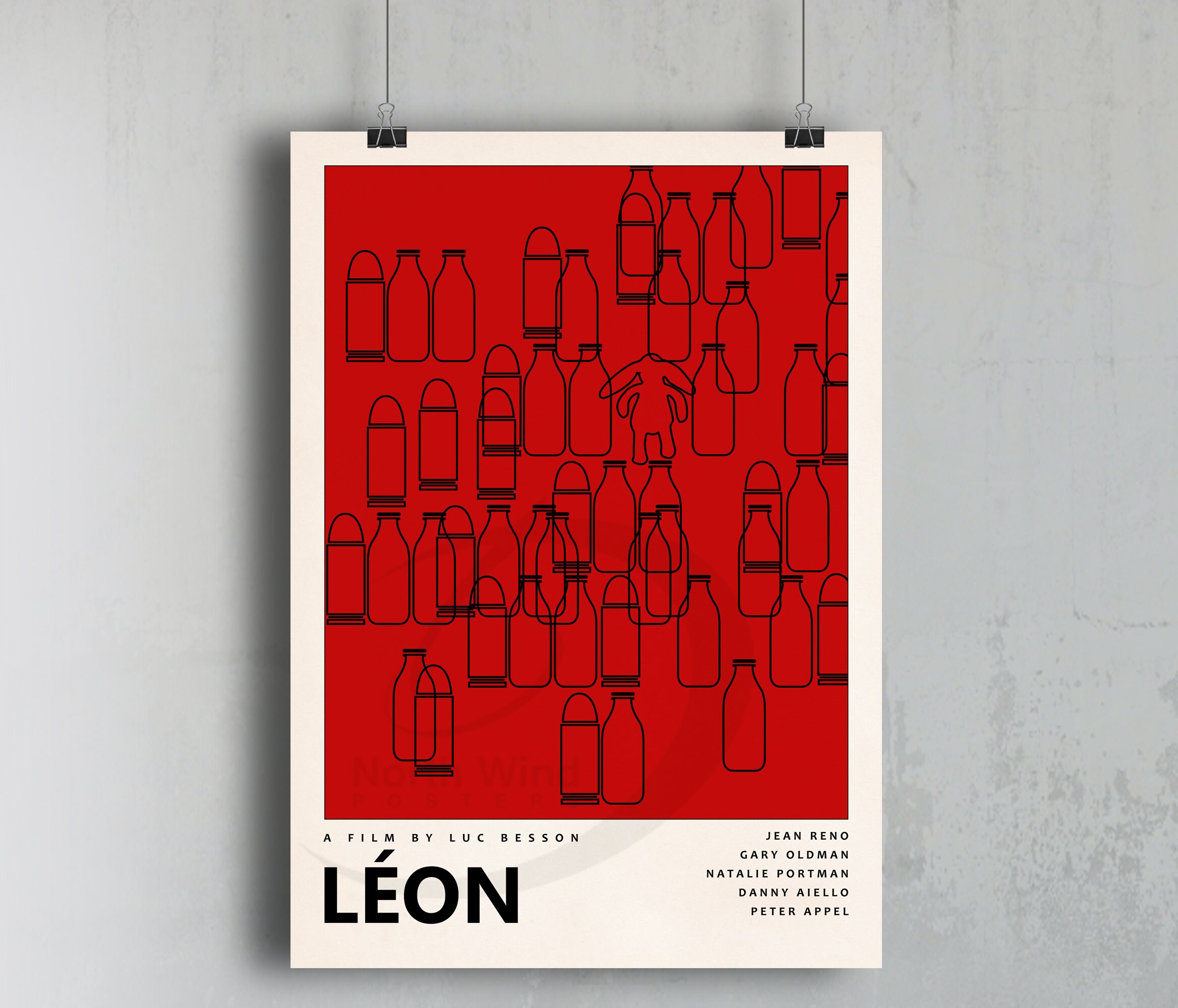 Leon Alternative Movie Poster, Inspired by Luc Besson Film, Léon: the ...