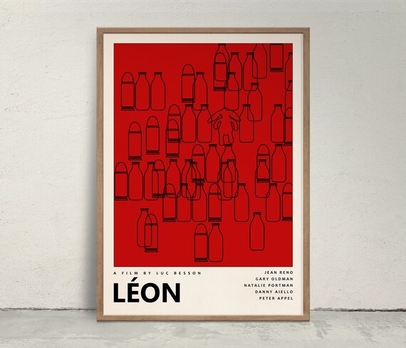 Leon Alternative Movie Poster Inspired by Luc Besson Film | Etsy