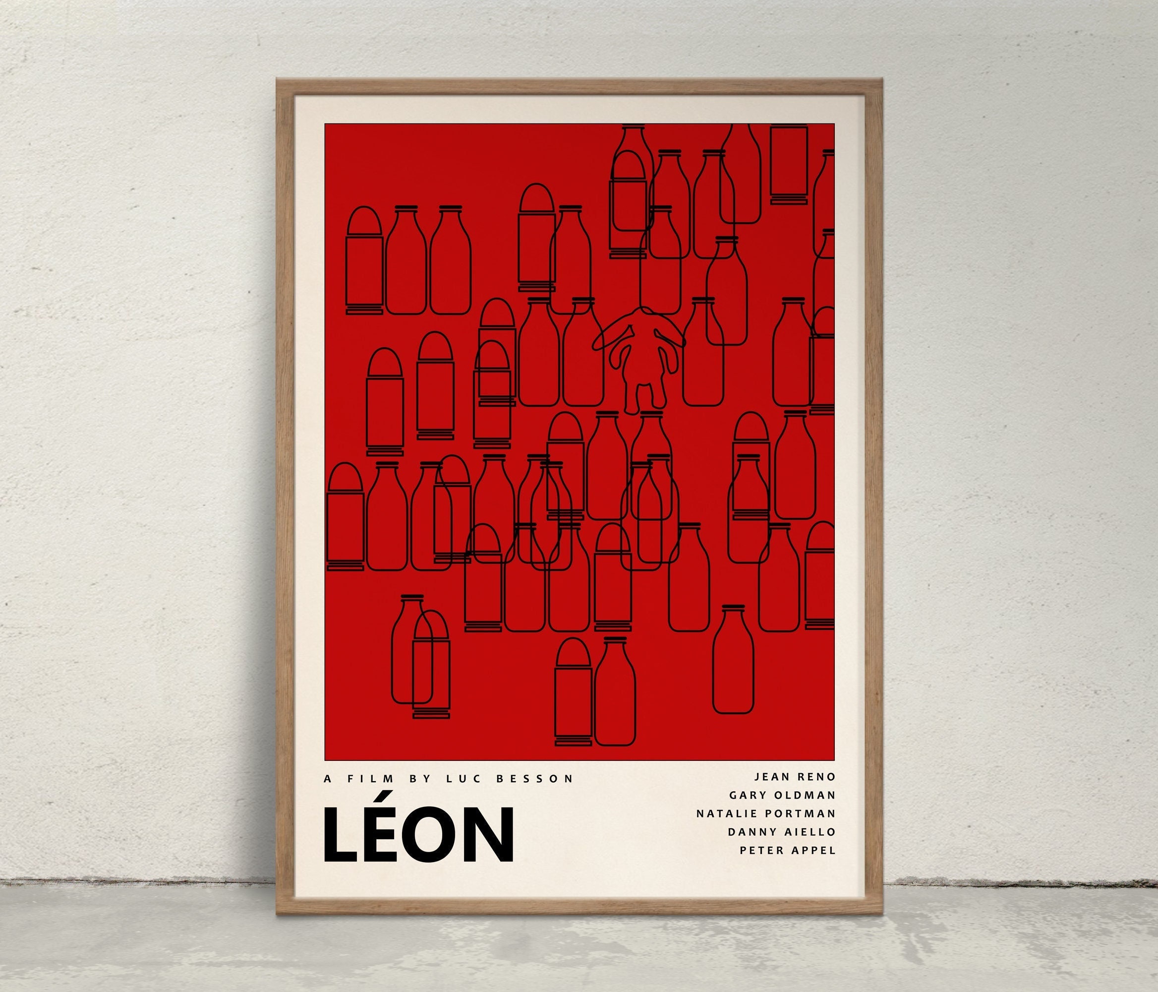 Leon Alternative Movie Poster, Inspired by Luc Besson Film, Léon: the ...
