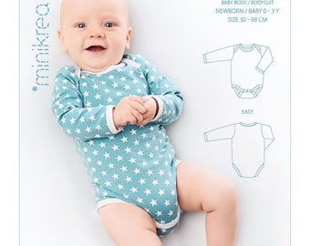 Baby Sleepsuit 11470 - PDF Sewing Pattern From Minikrea - Etsy UK