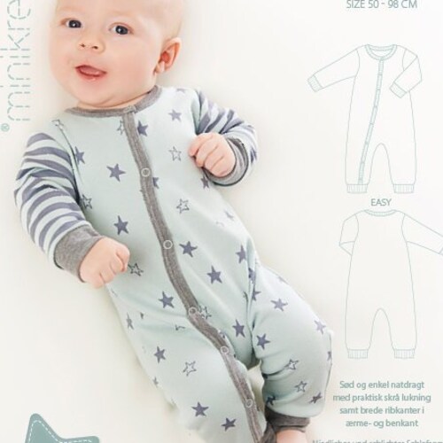 Baby Sleepsuit 11470 PDF Sewing Pattern From Minikrea - Etsy UK