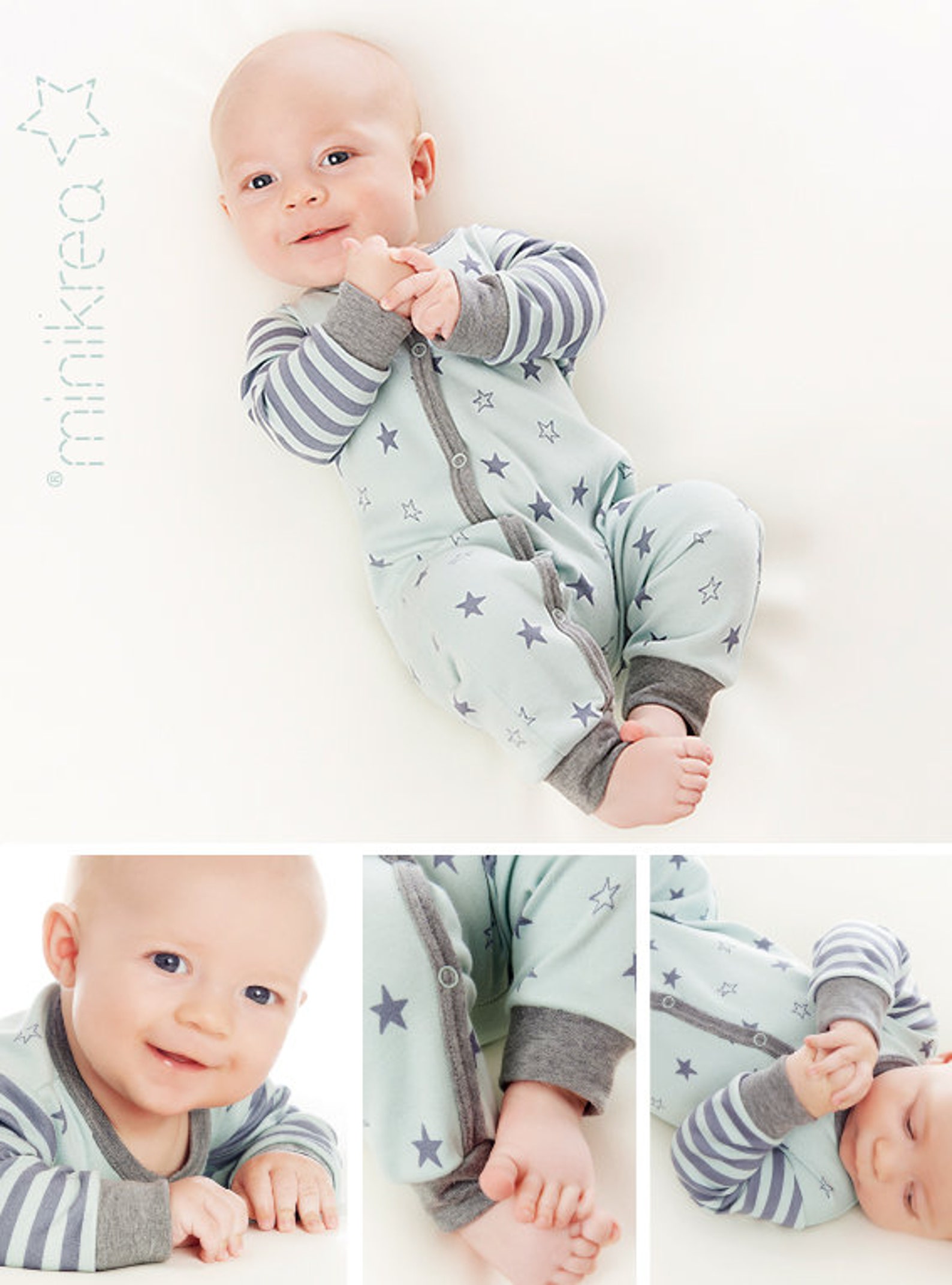 Baby Sleepsuit 11470 - PDF Sewing Pattern From Minikrea - Etsy