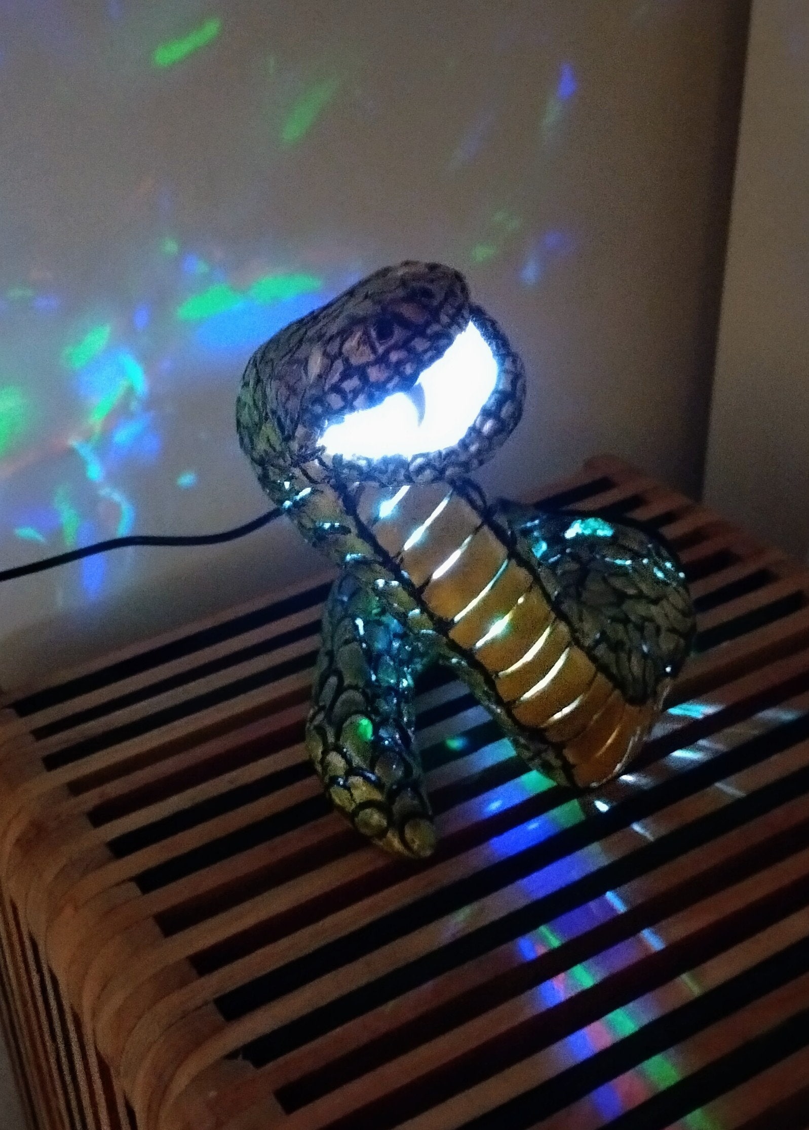 Snake Table Lamp Sculpture - Etsy