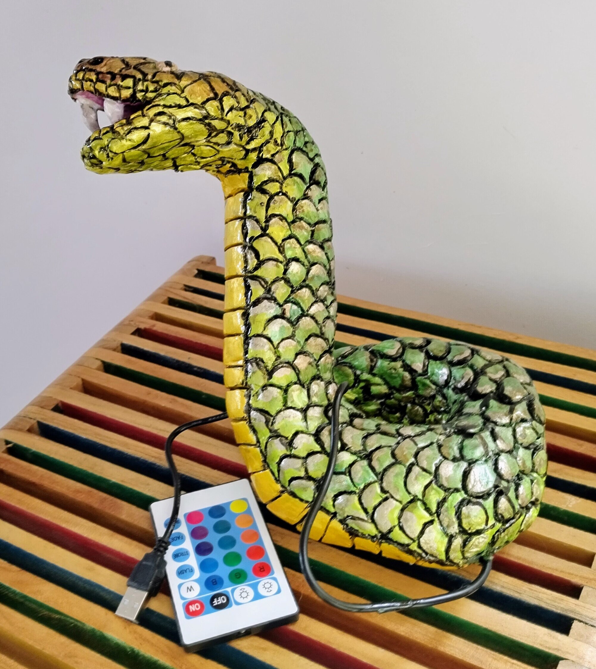 Snake Table Lamp Sculpture - Etsy