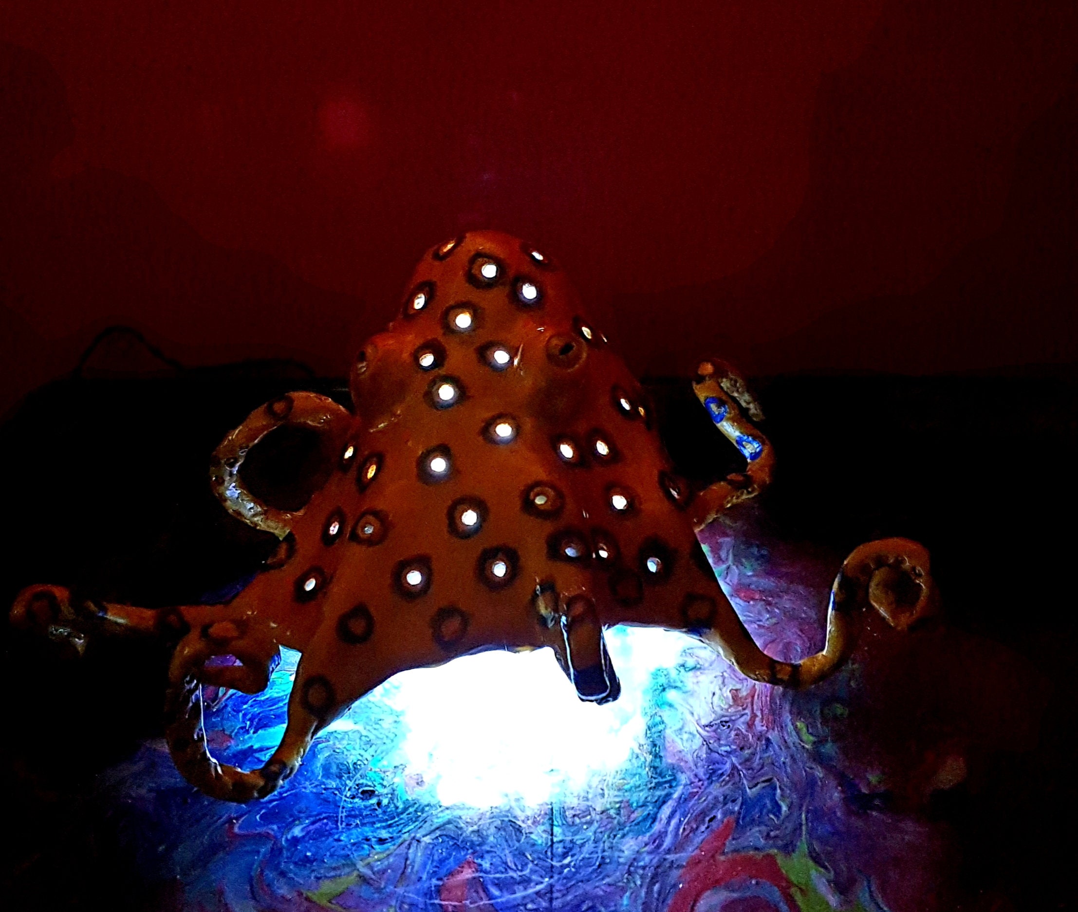 Blue Ringed Octopus Statement Lamp Sculpture - Etsy