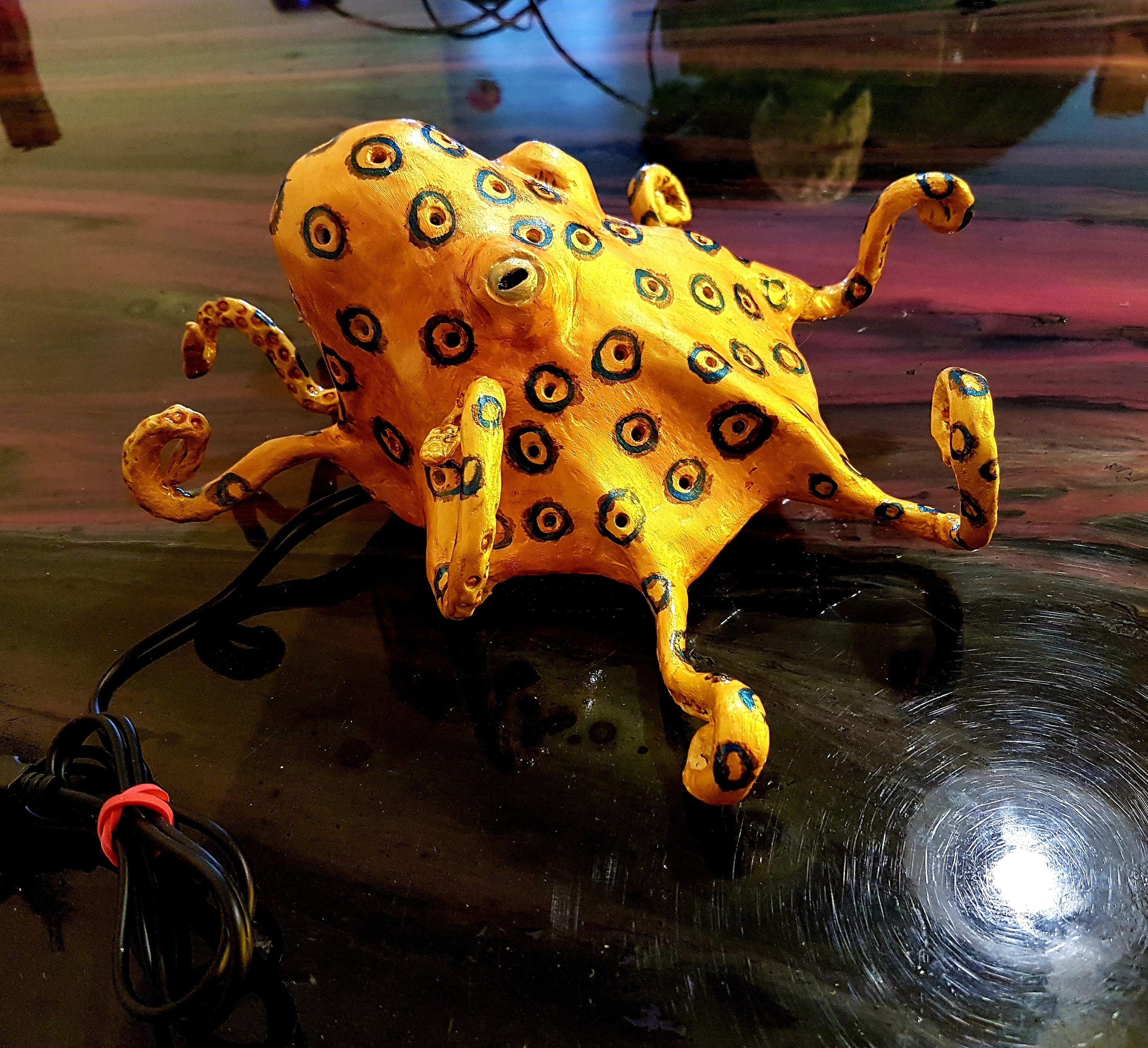 Blue Ringed Octopus Statement Lamp Sculpture - Etsy