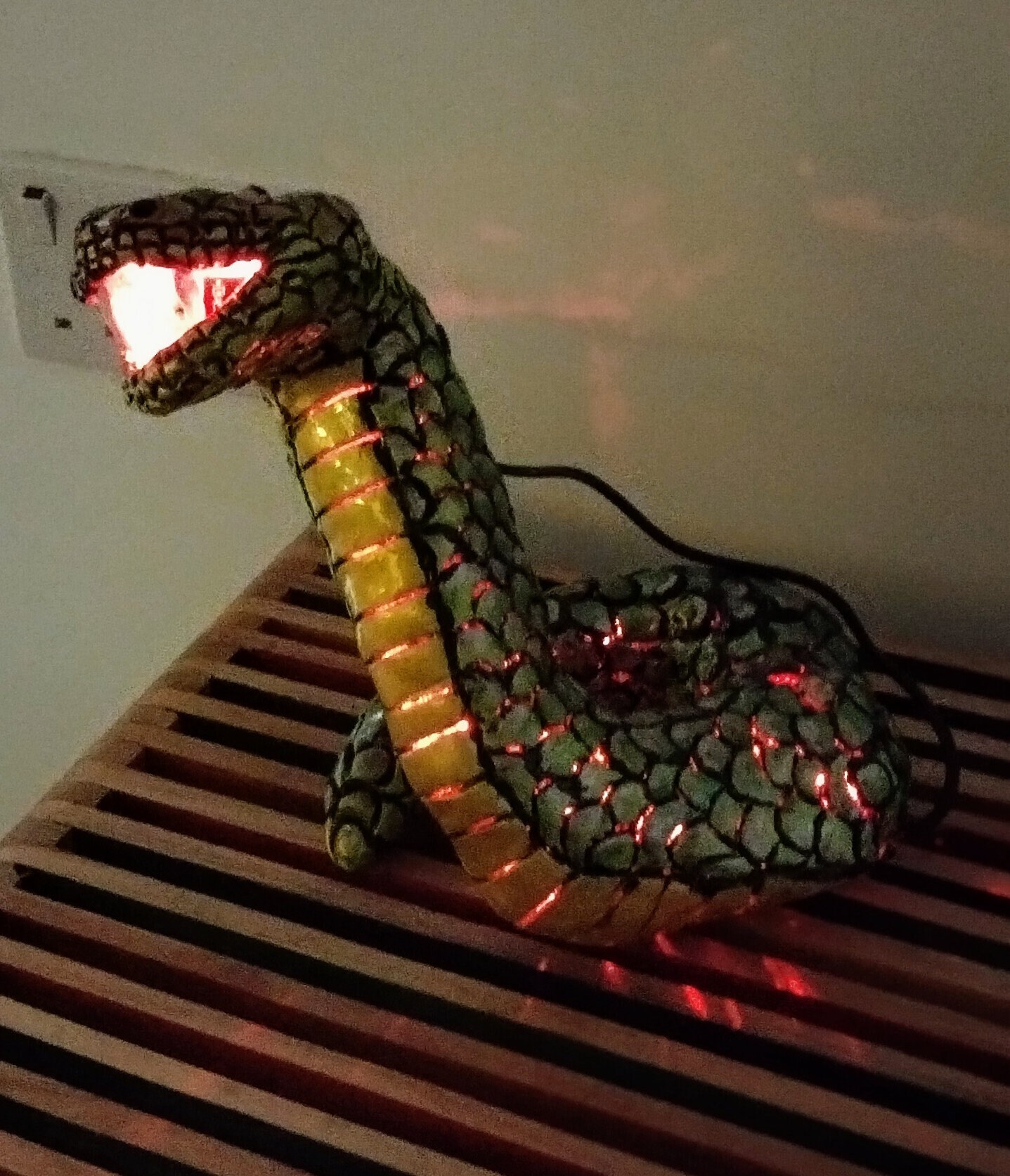 Snake Table Lamp Sculpture - Etsy