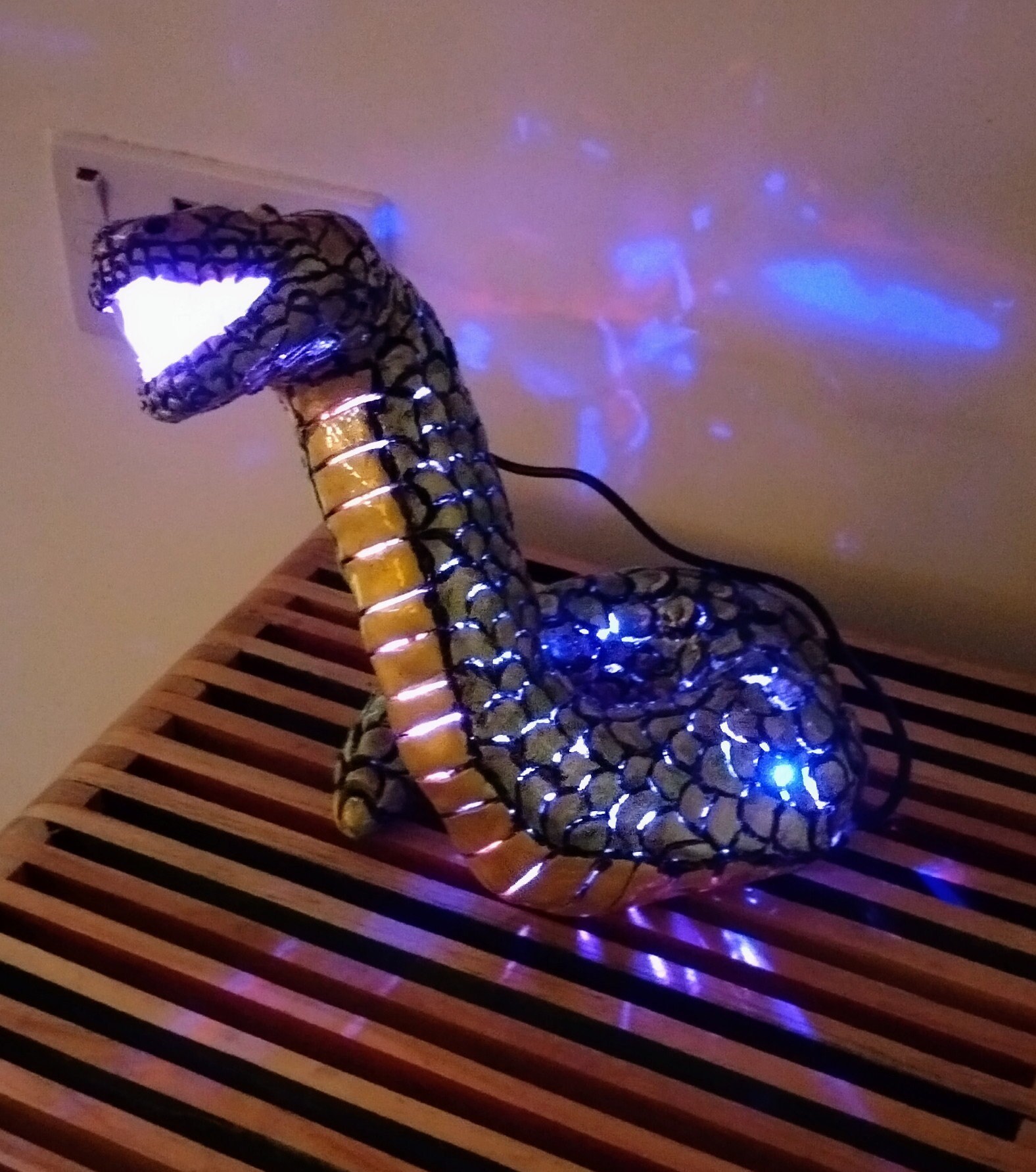 Snake Table Lamp Sculpture - Etsy