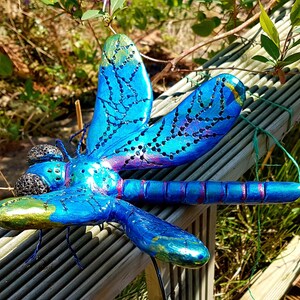 Dragonfly Garden Solar Light Sculpture - Etsy