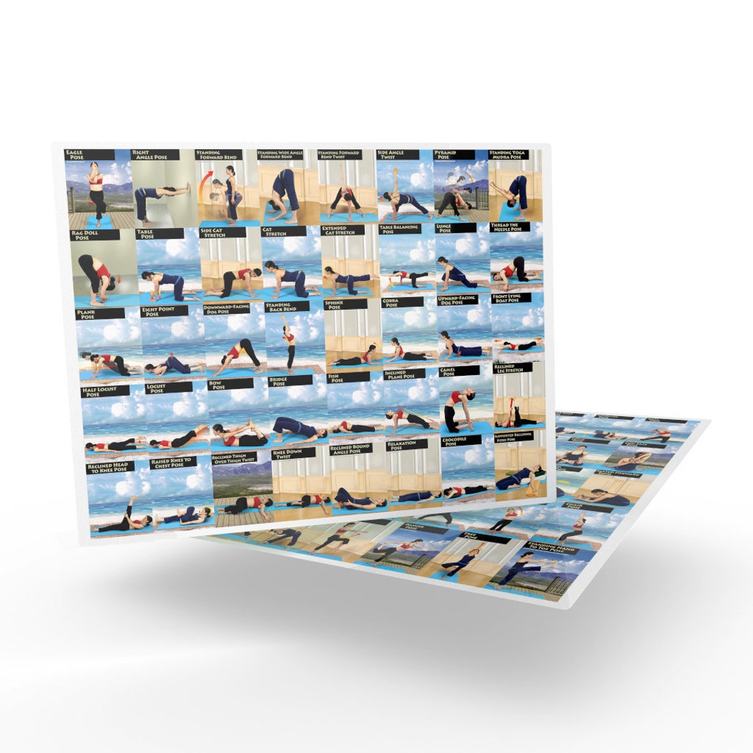 80 Yoga Poses Letter Size PDF - Etsy