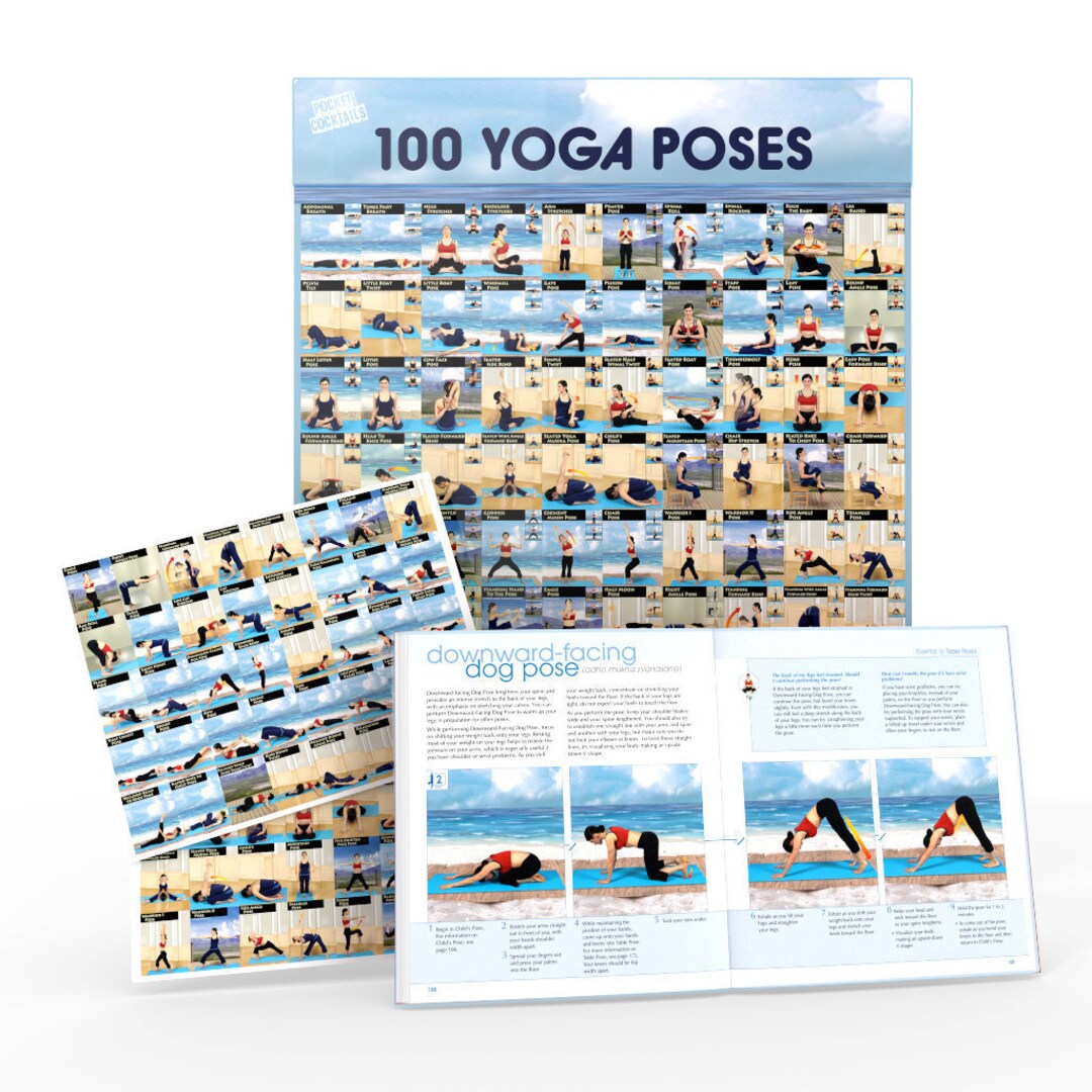 Yoga Poster & Guides Pack, Practice Poses, Asanas, Hatha, Ashtanga - Etsy