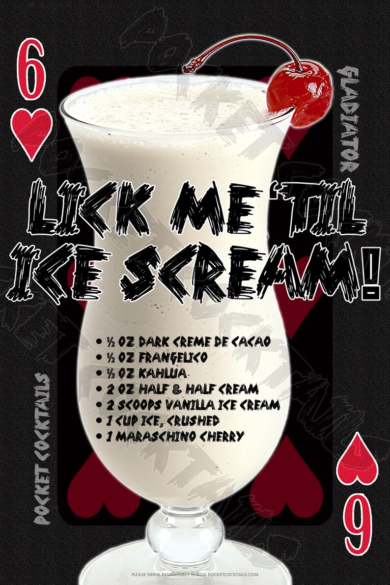 12x18 Lick Me Til Ice Scream Pocket Etsy