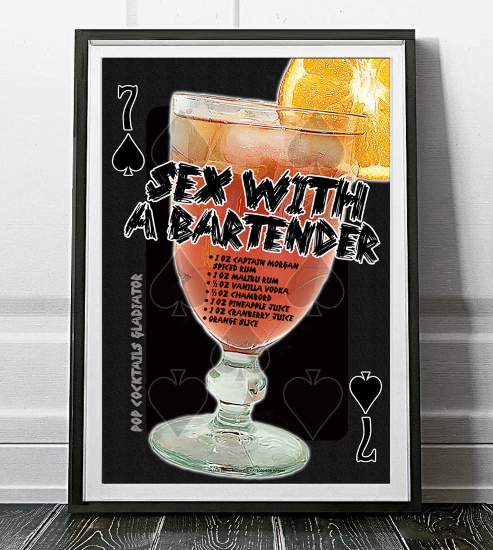 Sex With a Bartender Cocktail Poster - Etsy Canada