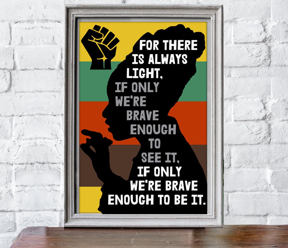 2 Amanda Gorman Posters, Black and White & Color - Etsy