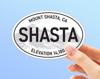 Mt Shasta Car Decal - Etsy