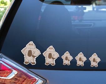 Bigfoot Window Decals | Etsy